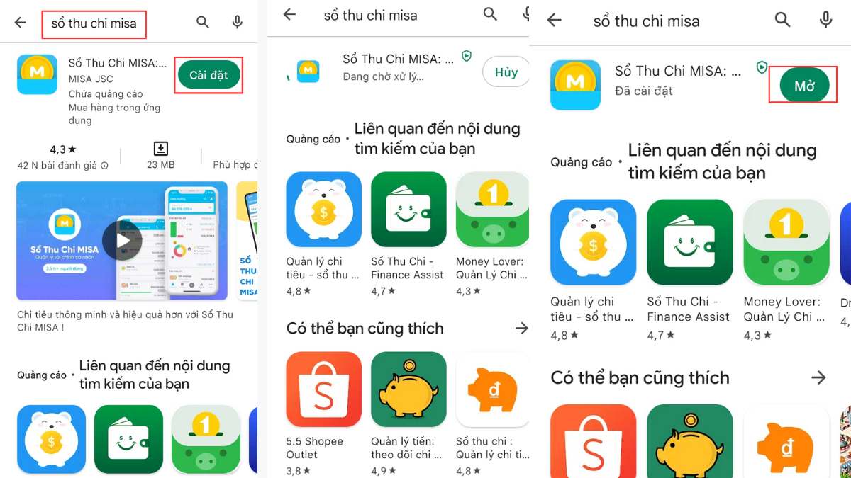 Tải MISA - Ứng dụng sổ thu chi, quản lý tài chính cá nhân