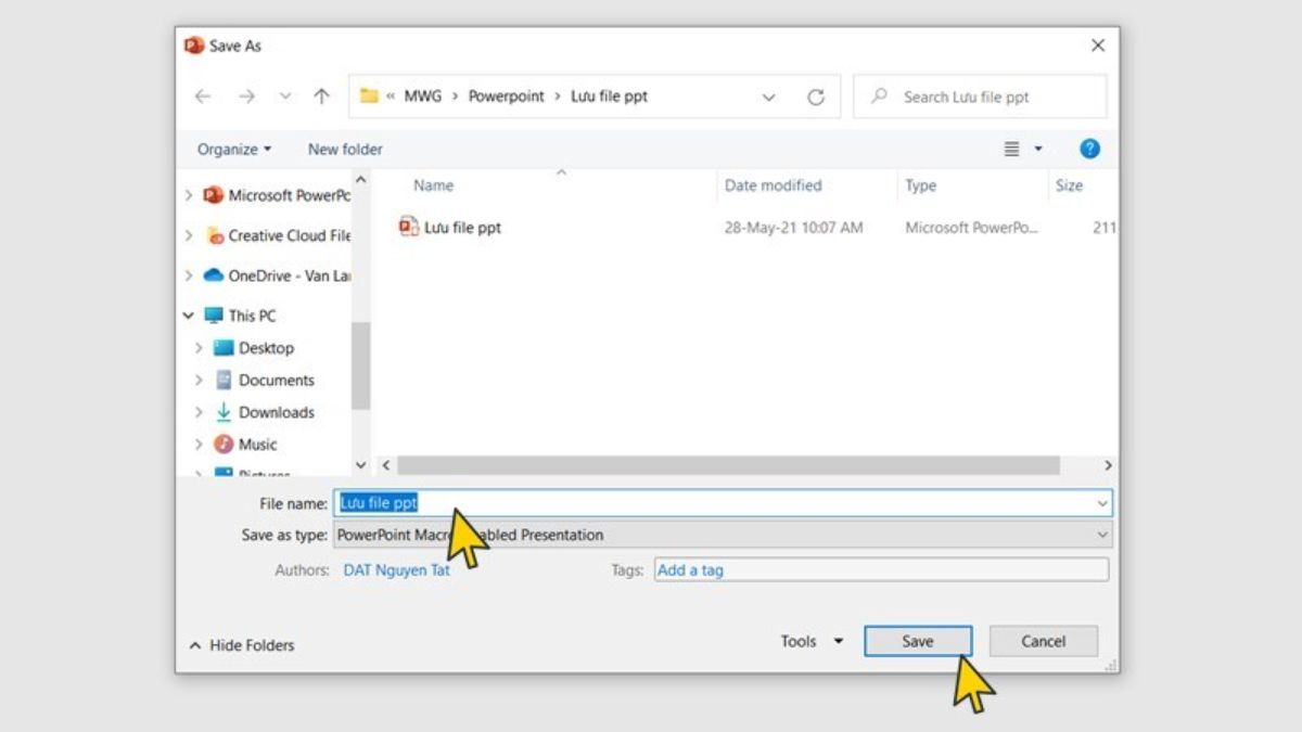 Cách lưu PowerPoint thành nhiều định dạng không bị lỗi font