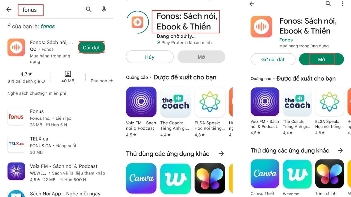Tải Fonos: Ứng dụng Sách nói, thiền định và Ebook online