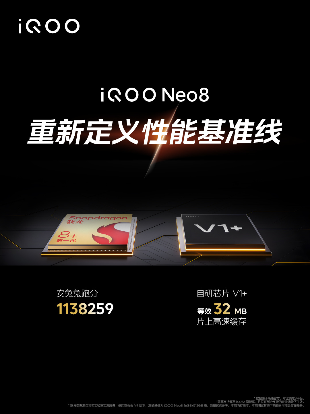 iQOO Neo 8 series ra mắt: Màn hình 144hz, sạc nhanh 120W, giá từ 8.3 triệu đồng