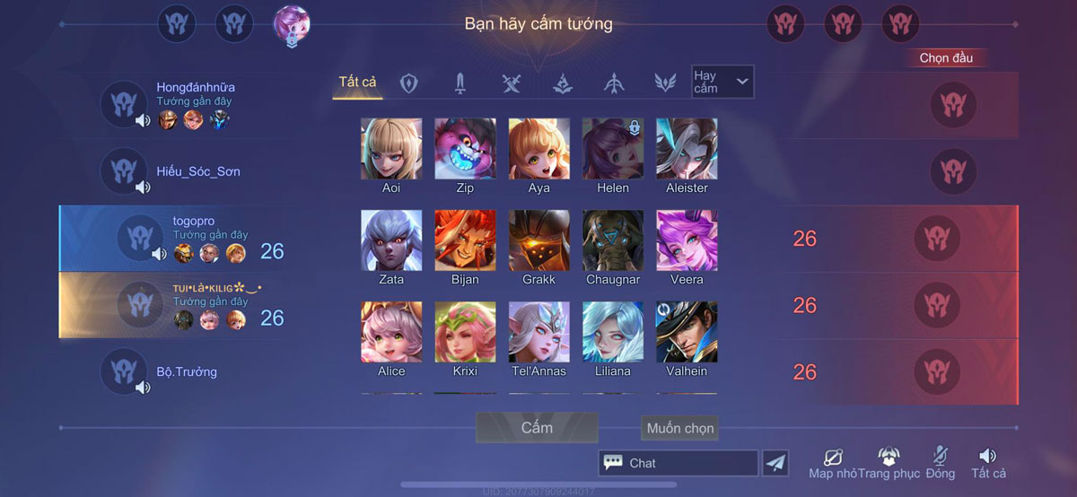 5 sai lầm thường gặp khi ban pick của các game thủ Liên Quân mùa S2 2023