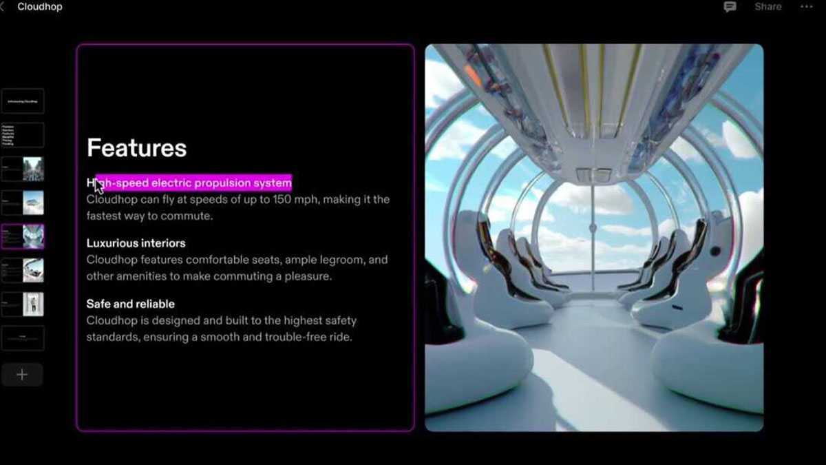 Tome AI: Ứng dụng tự động lên ý tưởng, tạo bài thuyết trình