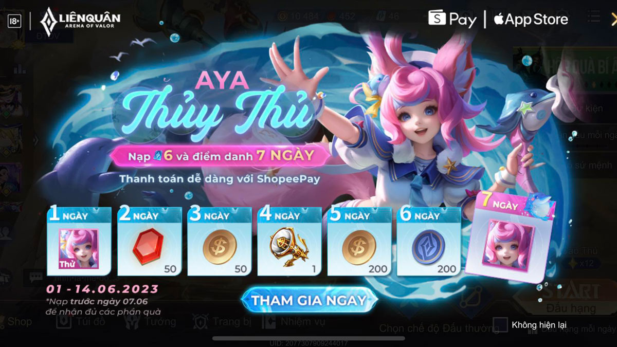 Game thủ mừng hụt khi Gà Rán không tặng free Aya Thủy Thủ như lời đồn