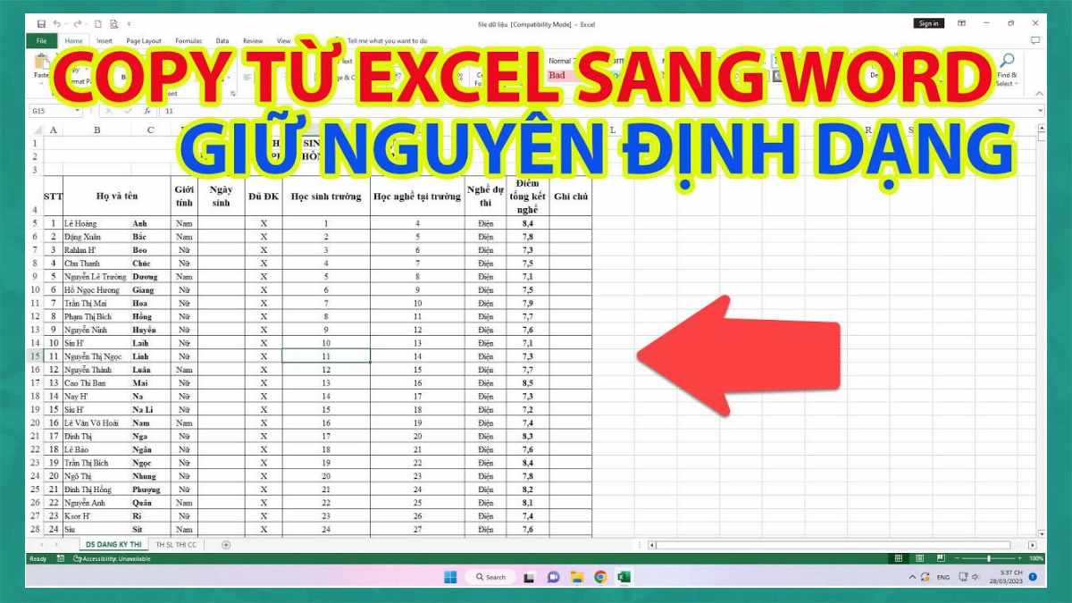 Cách chuyển excel sang word online hiệu quả và nhanh chóng
