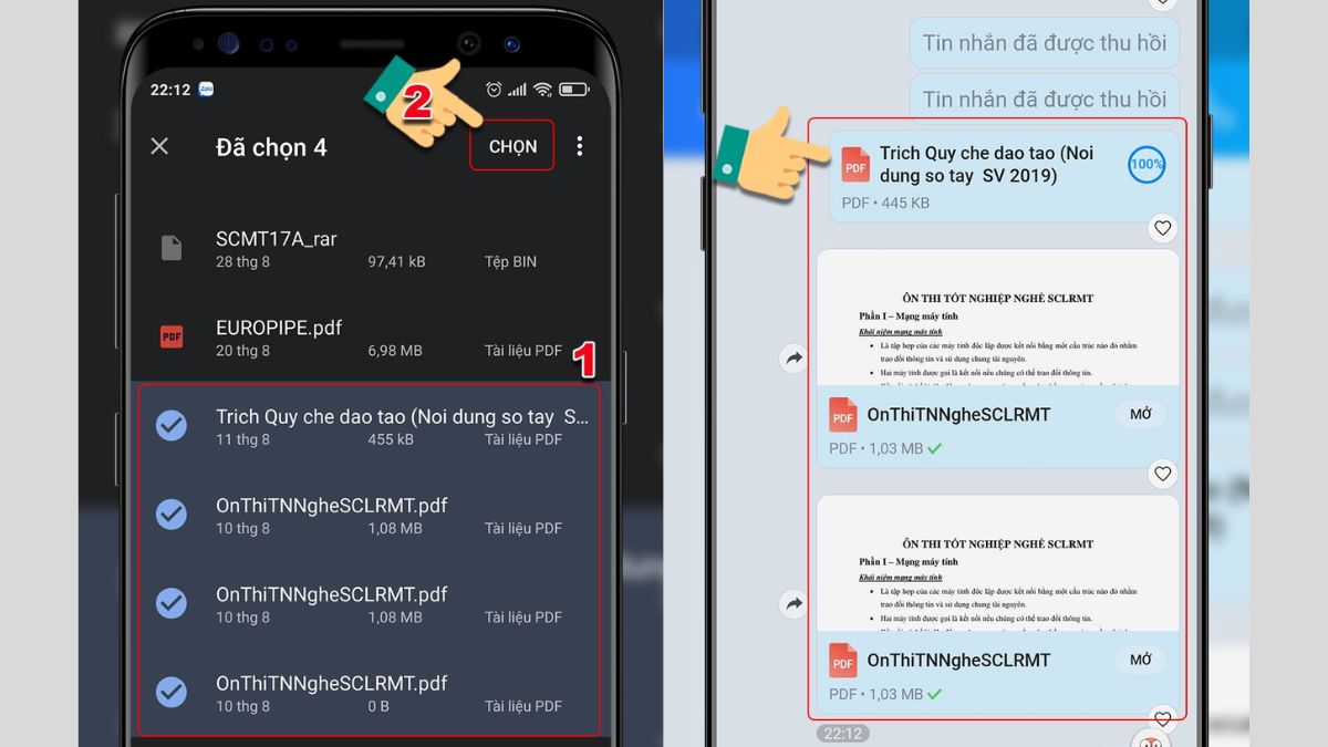 Cách gửi file PowerPoint qua Zalo trên điện thoại, máy tính