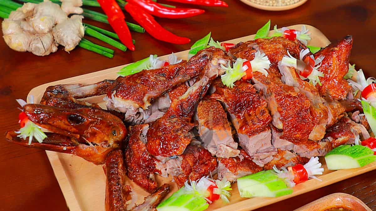 Cách làm vịt quay bằng nồi chiên không dầu cực đơn giản