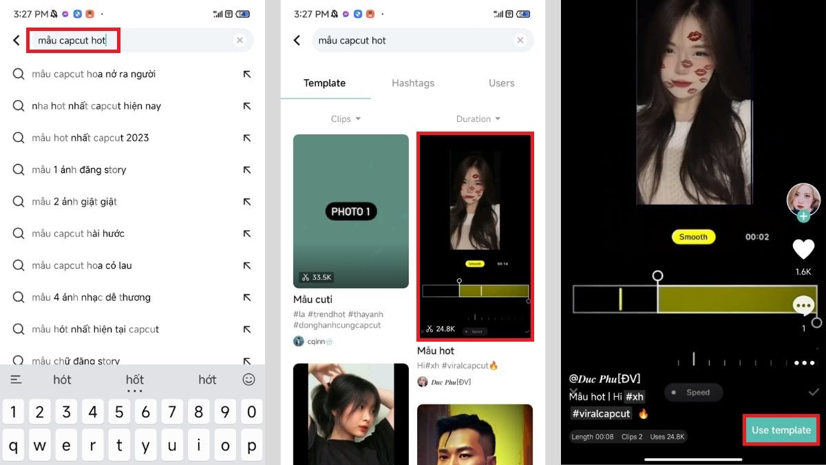 Top mẫu CapCut theo trend, xu hướng được Gen Z ưa chuộng