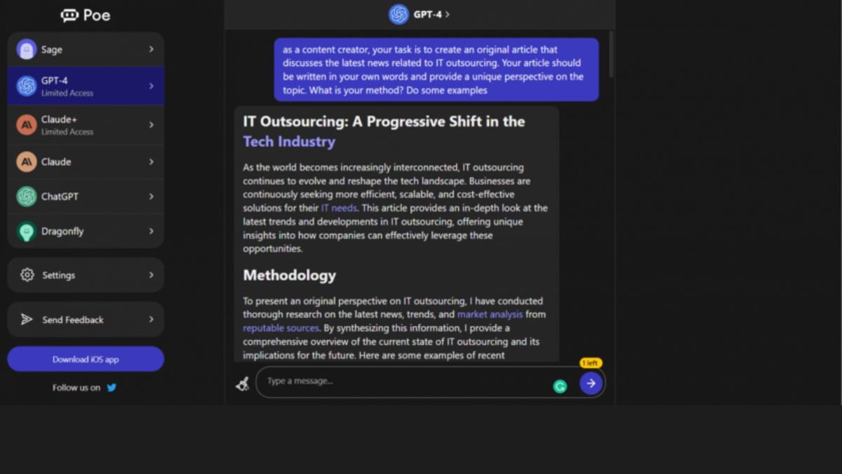 Poe AI là gì? Hướng dẫn sử dụng Poe AI chat online miễn phí