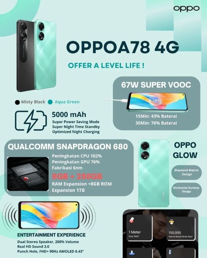 OPPO A78 4G sẽ ra mắt quốc tế vào ngày 7/7
