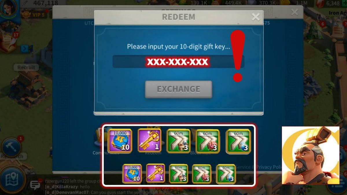 Full code Rise Of Kingdoms mới nhất, cách nhập code