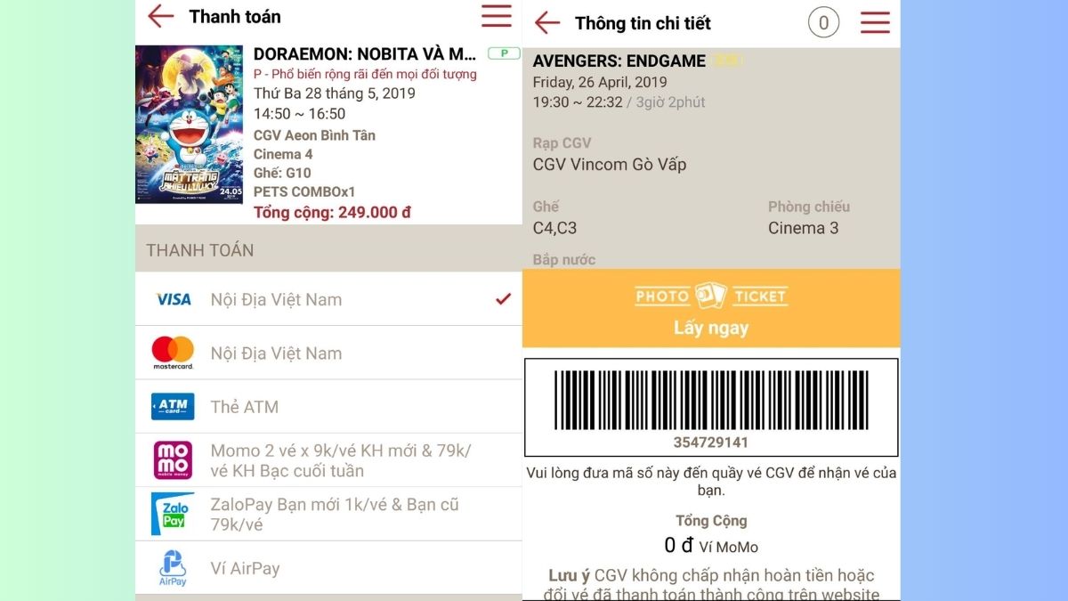 2 Cách đặt vé CGV online nhận nhiều ưu đãi nhanh chóng nhất