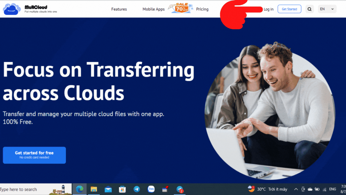 Cơ hội sở hữu 500GB Data Traffic MultCloud lưu trữ dữ liệu miễn phí