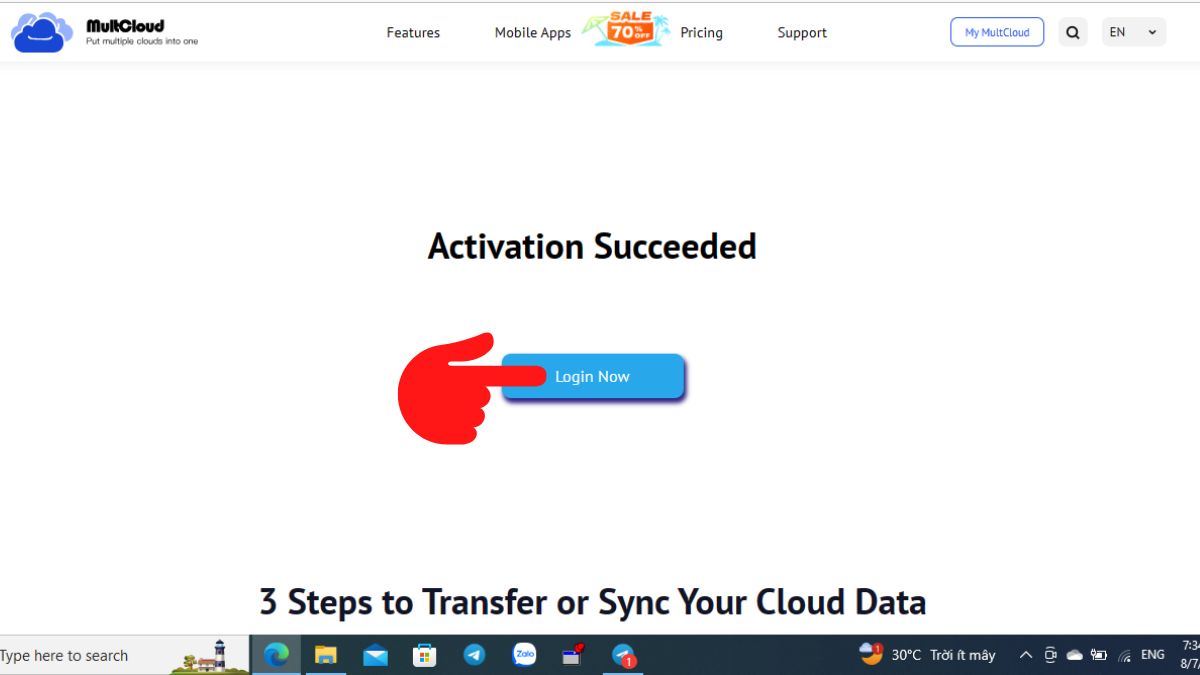 Cơ hội sở hữu 500GB Data Traffic MultCloud lưu trữ dữ liệu miễn phí
