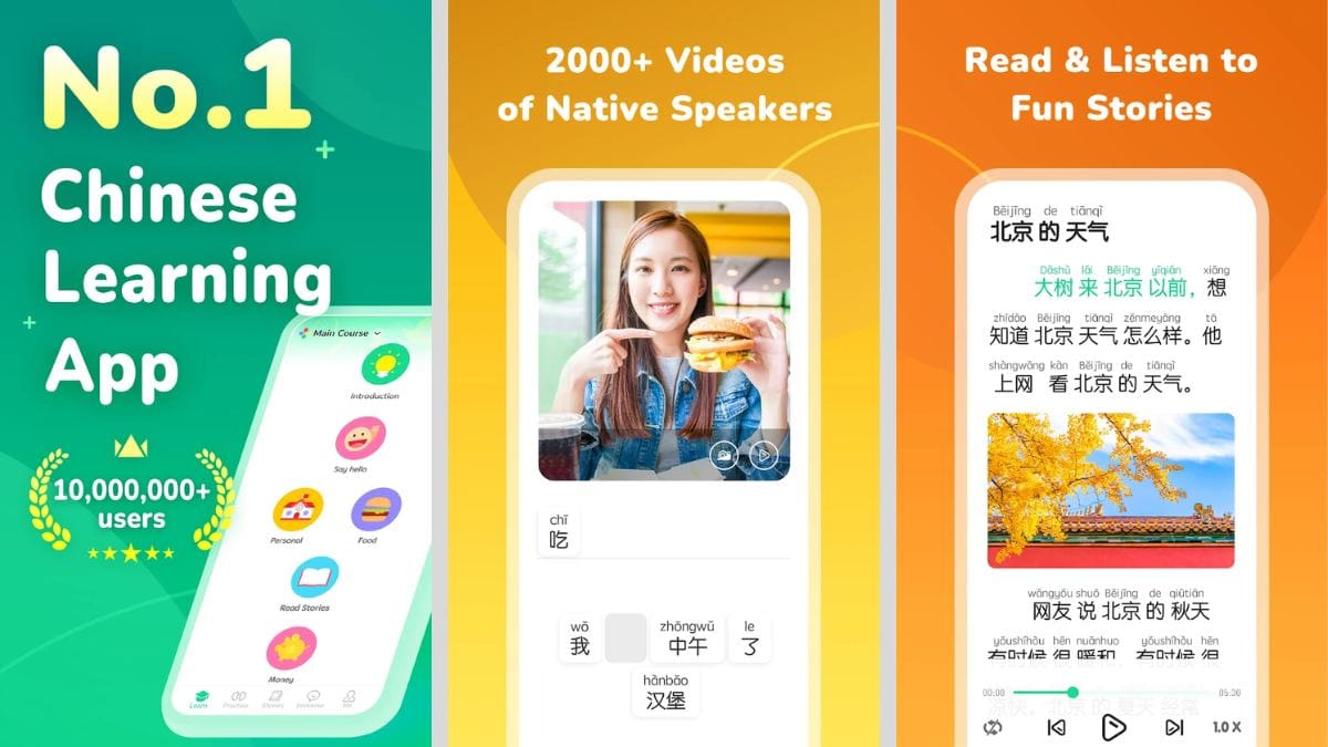 Top 15 app học tiếng Trung miễn phí cho người mới bắt đầu