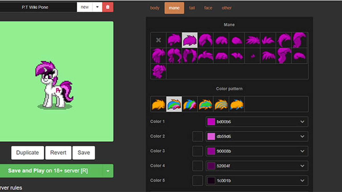 Hướng dẫn cách tạo skin Pony Town nam, cute, đẹp nhất