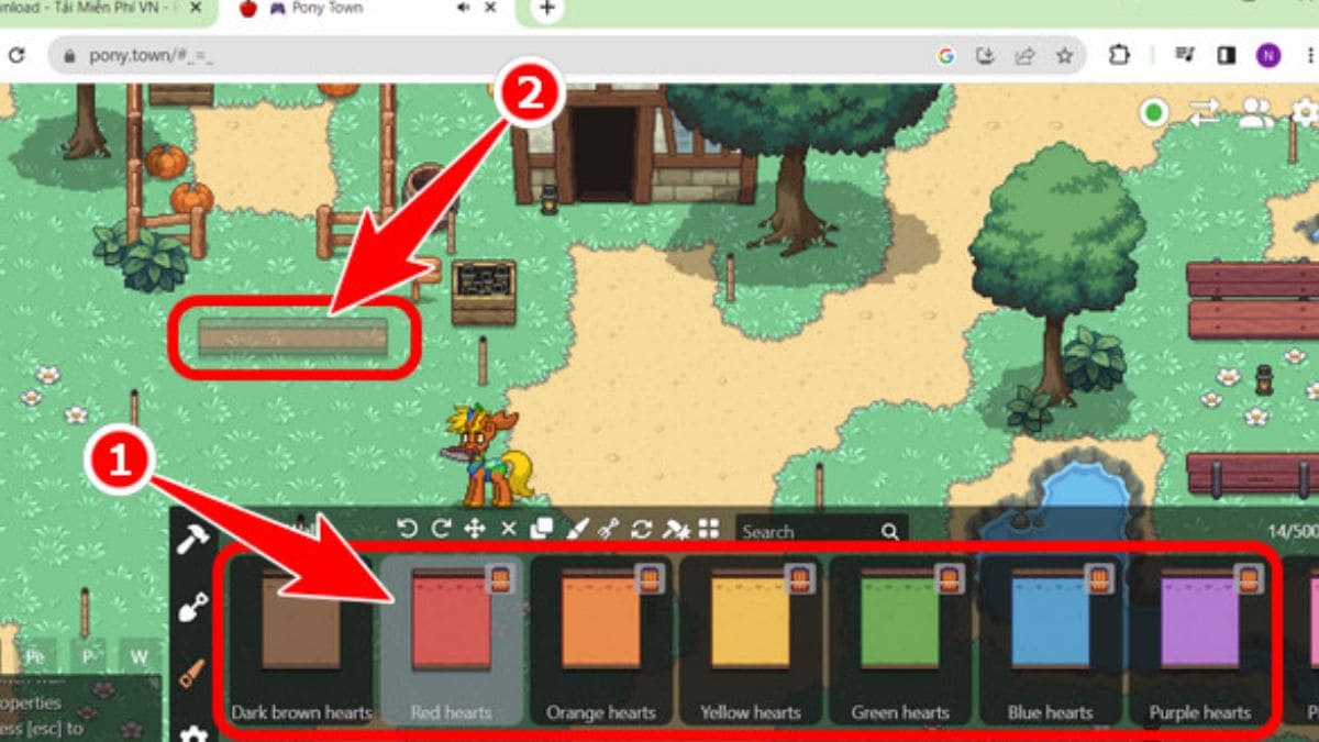 Cách tạo map và xây nhà trong Pony Town đẹp nhất 2023