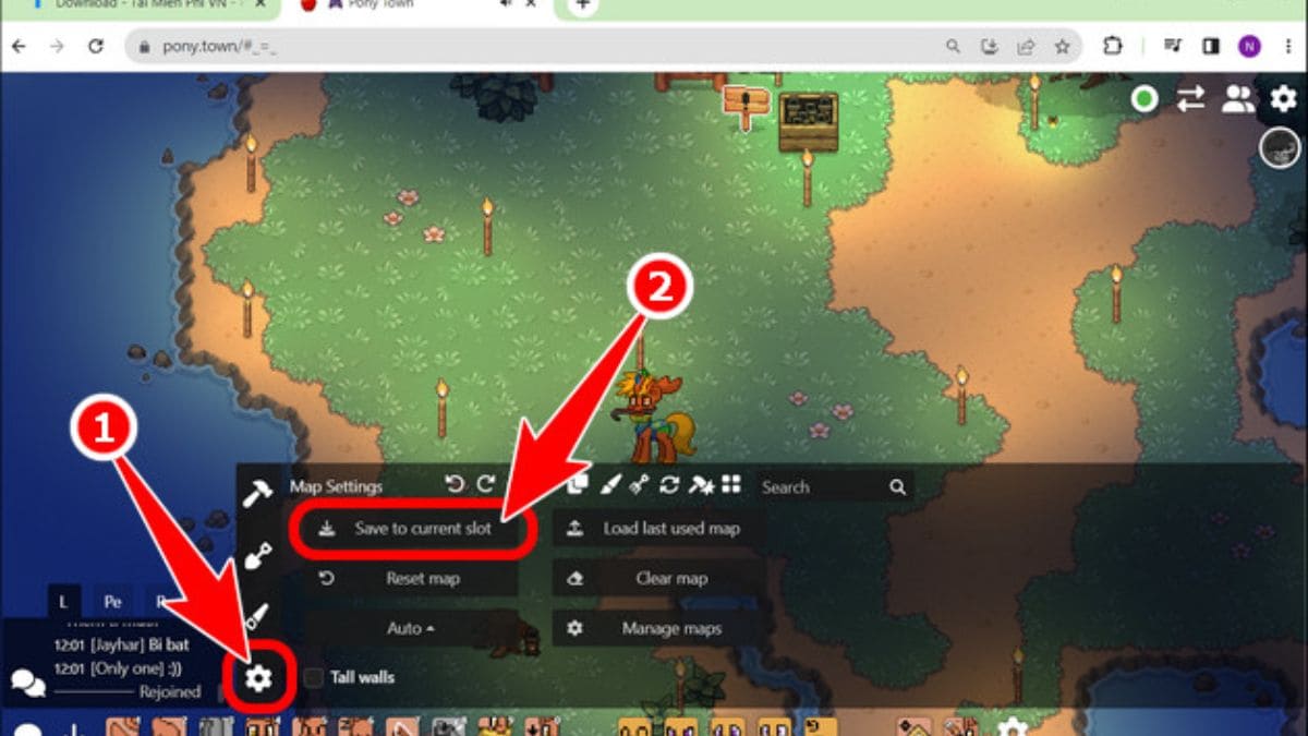 Cách tạo map và xây nhà trong Pony Town đẹp nhất 2023