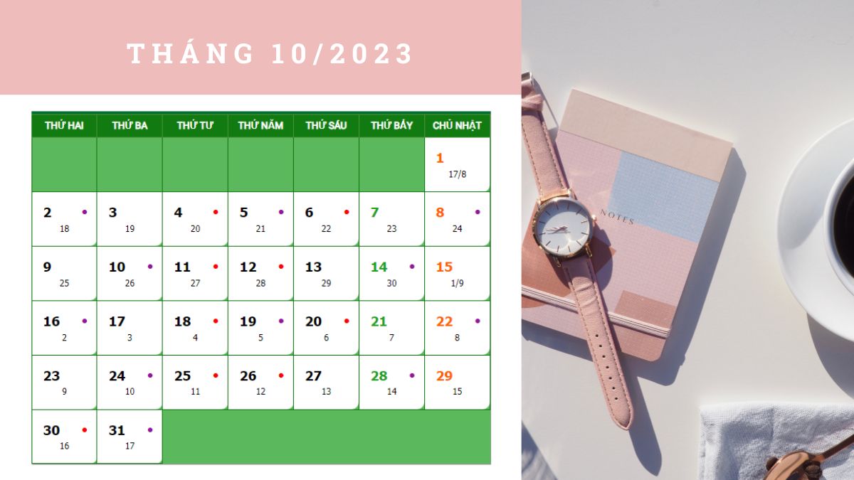 Lịch âm dương năm 2023 - Xem sự kiện ngày giờ lịch vạn niên