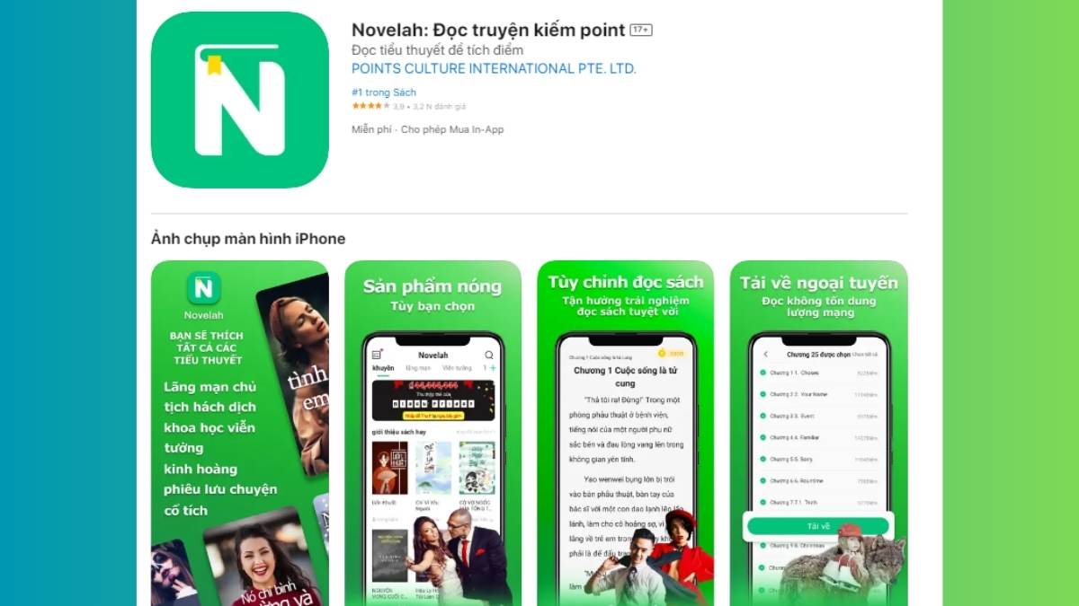 Tải Novelah - Ứng dụng đọc truyện, tiểu thuyết kiếm tiền