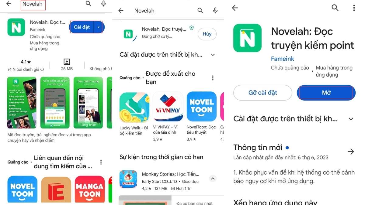 Tải Novelah - Ứng dụng đọc truyện, tiểu thuyết kiếm tiền