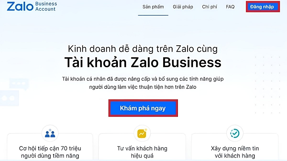 Hướng dẫn cách đăng ký Zalo Business miễn phí mới nhất