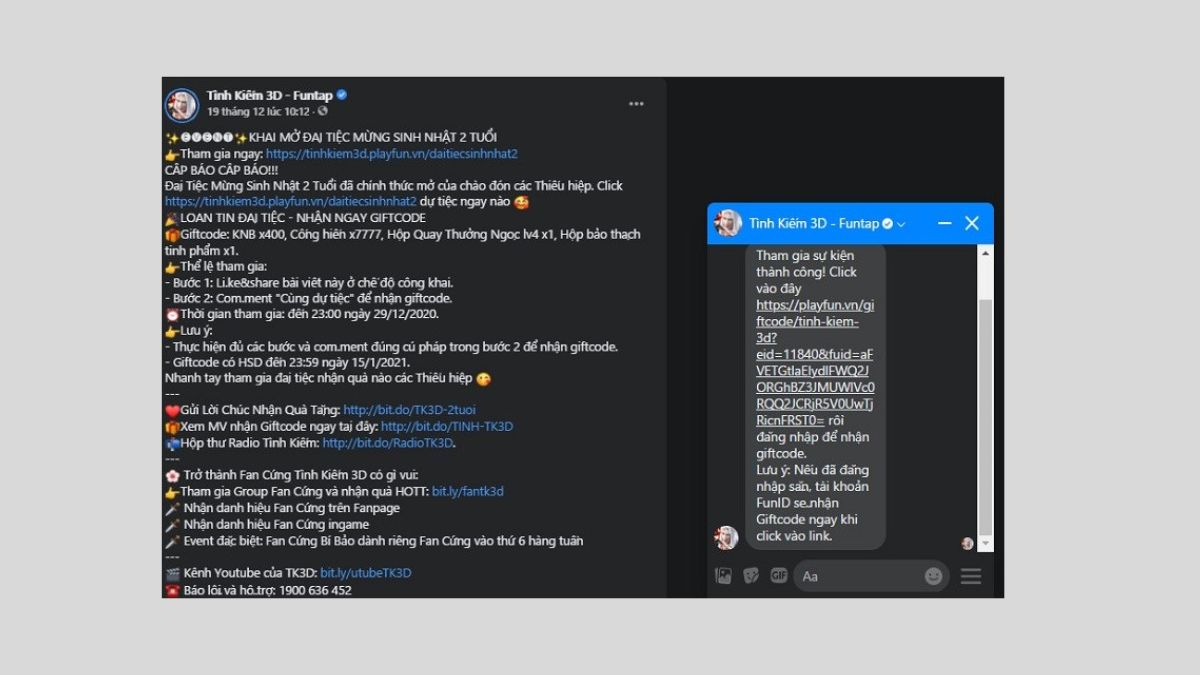 Code Tình Kiếm 3D mới nhất 12/2023, cách nhập đổi code