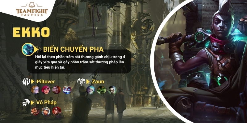 ĐTCL mùa 9.5: Nhẹ nhàng top 1 với đội hình Ekko Vô Pháp cực tín