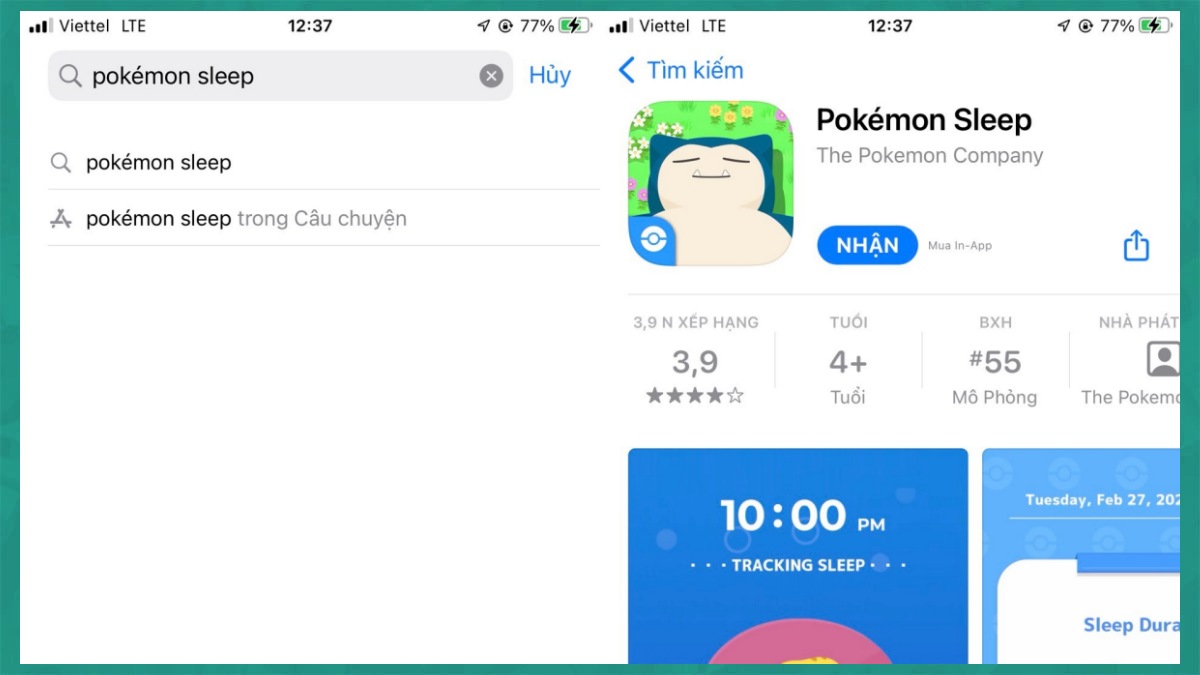 Pokemon Sleep - Ứng dụng theo dõi giấc ngủ cùng Pokemon