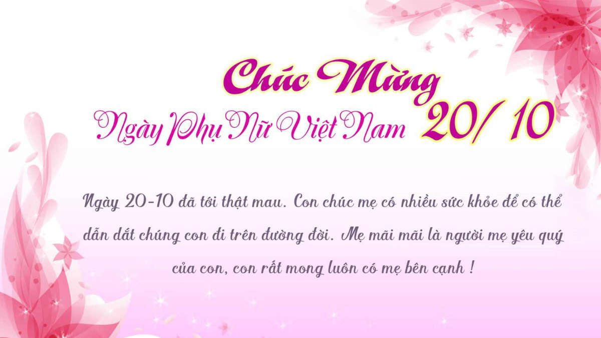 Top 40 mẫu thiệp 20/10 đẹp nhất dành cho các chị em