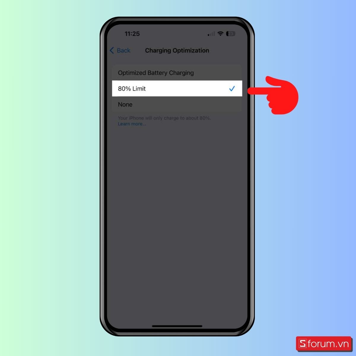 Mách bạn cách giới hạn mức sạc pin 80% trên iPhone