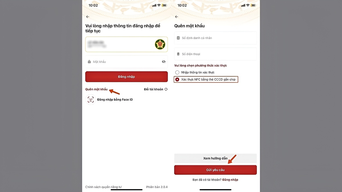 Cách lấy lại mật khẩu VNeID bằng số điện thoại và CCCD