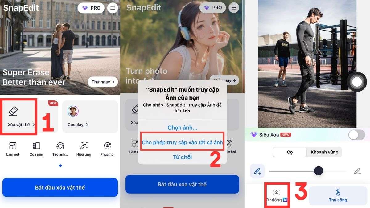 Cách sử dụng SnapEdit để xoá vật thể thừa bằng AI