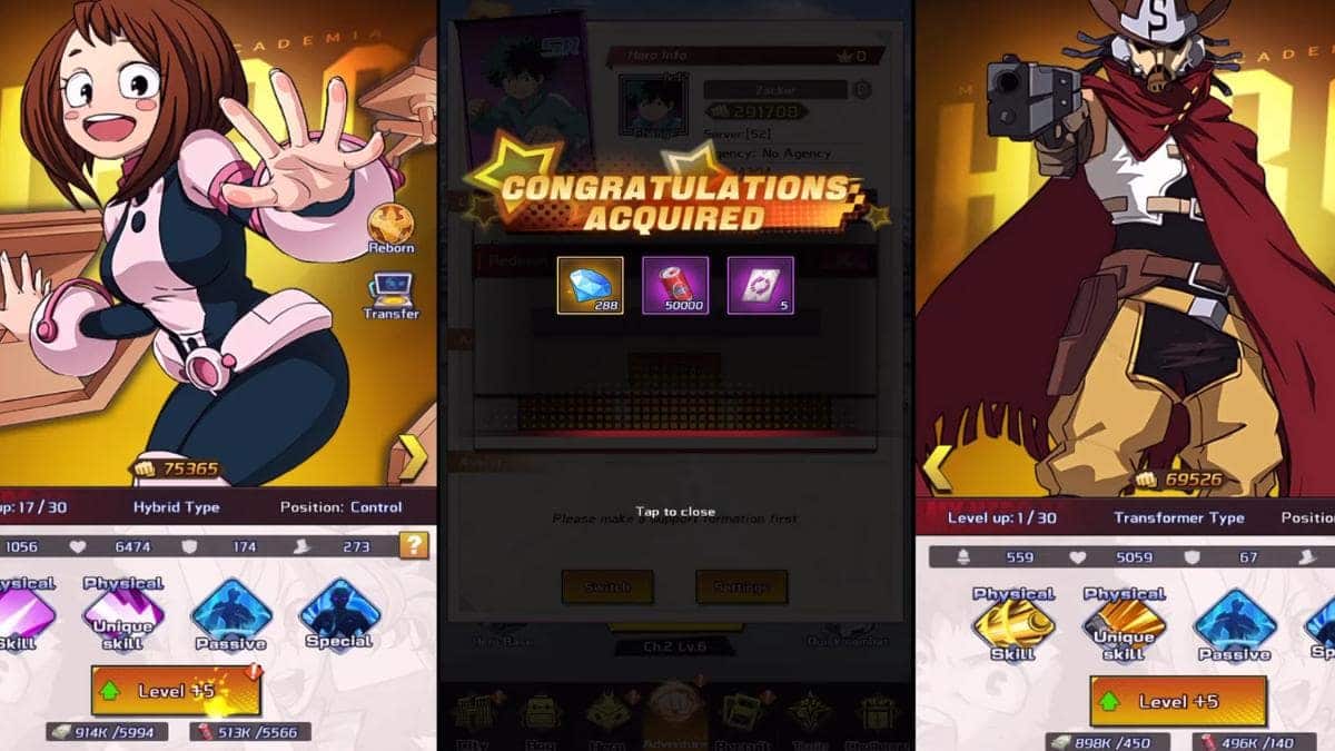 Code MHA Rise of Heroes mới nhất 12/2023, cách nhập code