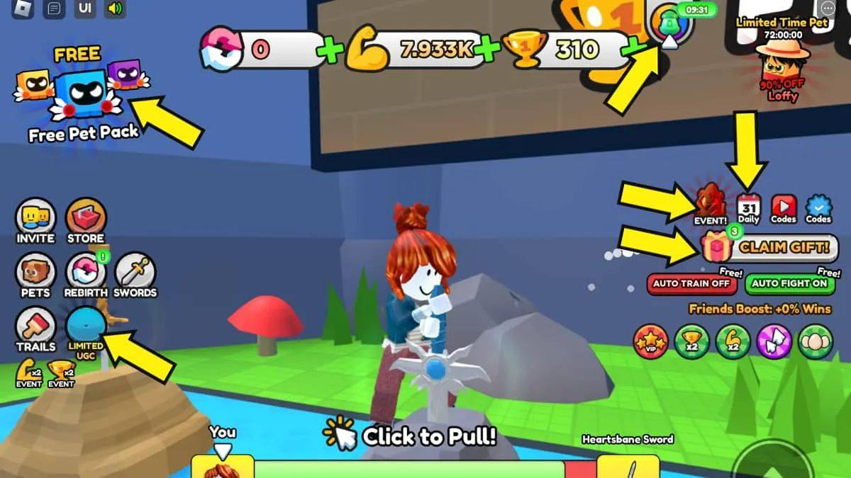 Code Pull a Sword mới nhất tháng 05/2024 | Cách nhập code