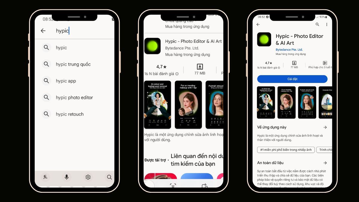 Tải Hypic - Photo Editor & AI Art: App chỉnh sửa ảnh AI
