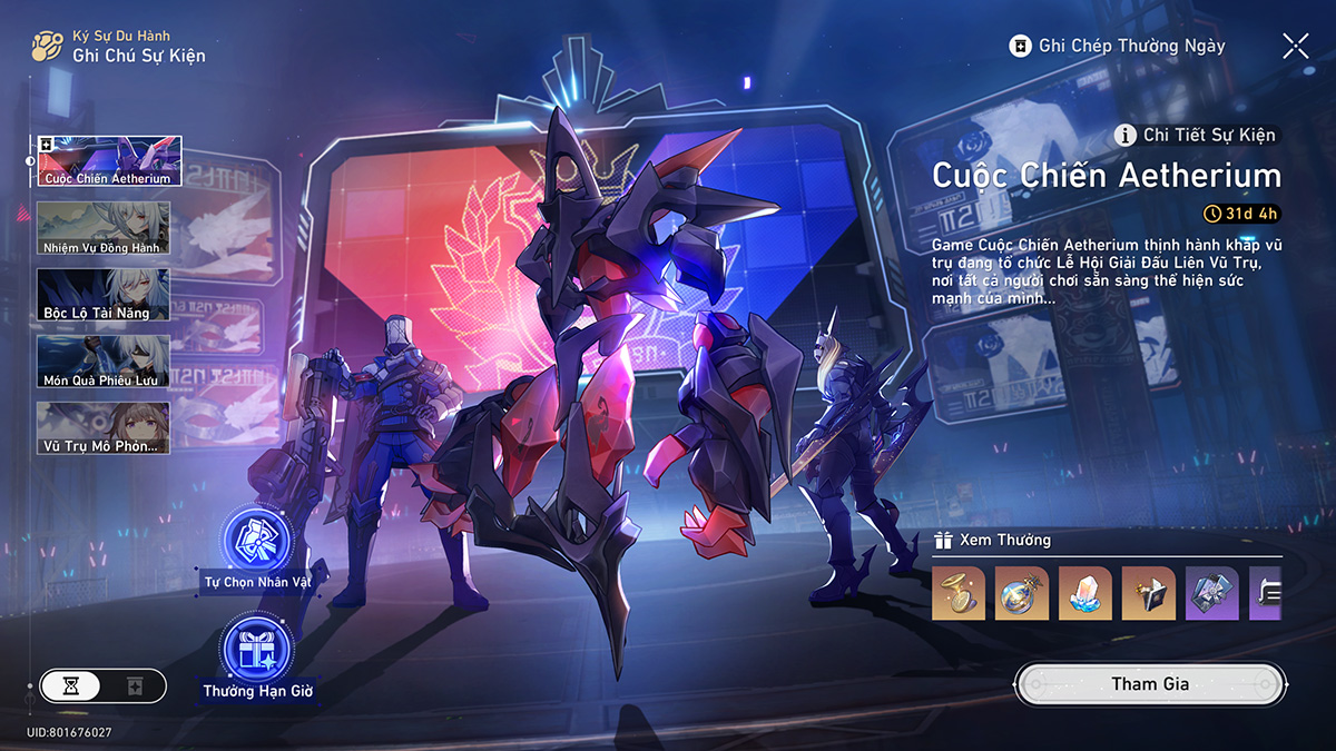 Honkai: Star Rail - Hướng dẫn cơ bản chế độ Cuộc chiến Aetherium