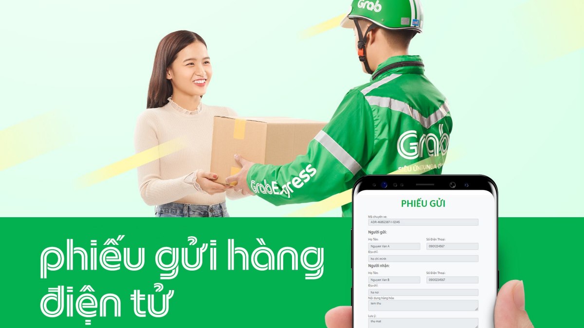 Phiếu gửi điện tử Grab| Cách đăng nhập và sử dụng đơn giản
