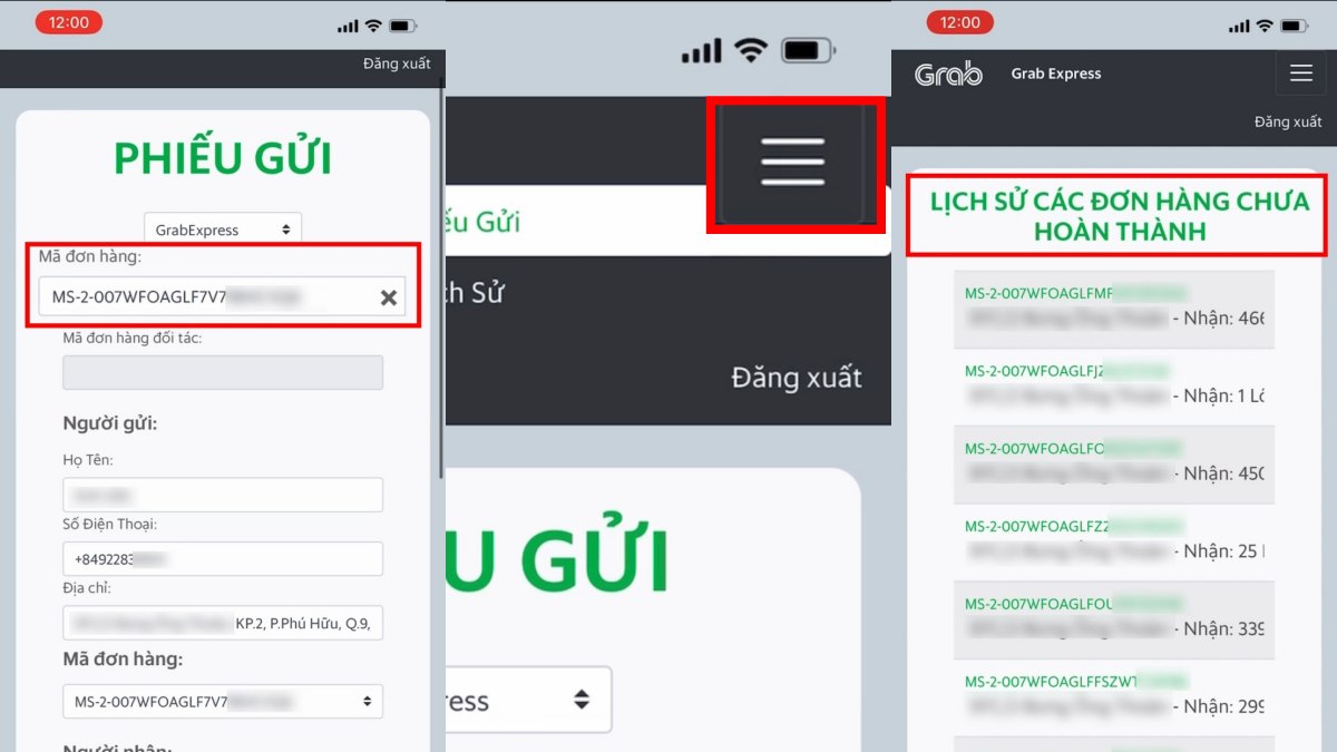 Phiếu gửi điện tử Grab| Cách đăng nhập và sử dụng đơn giản