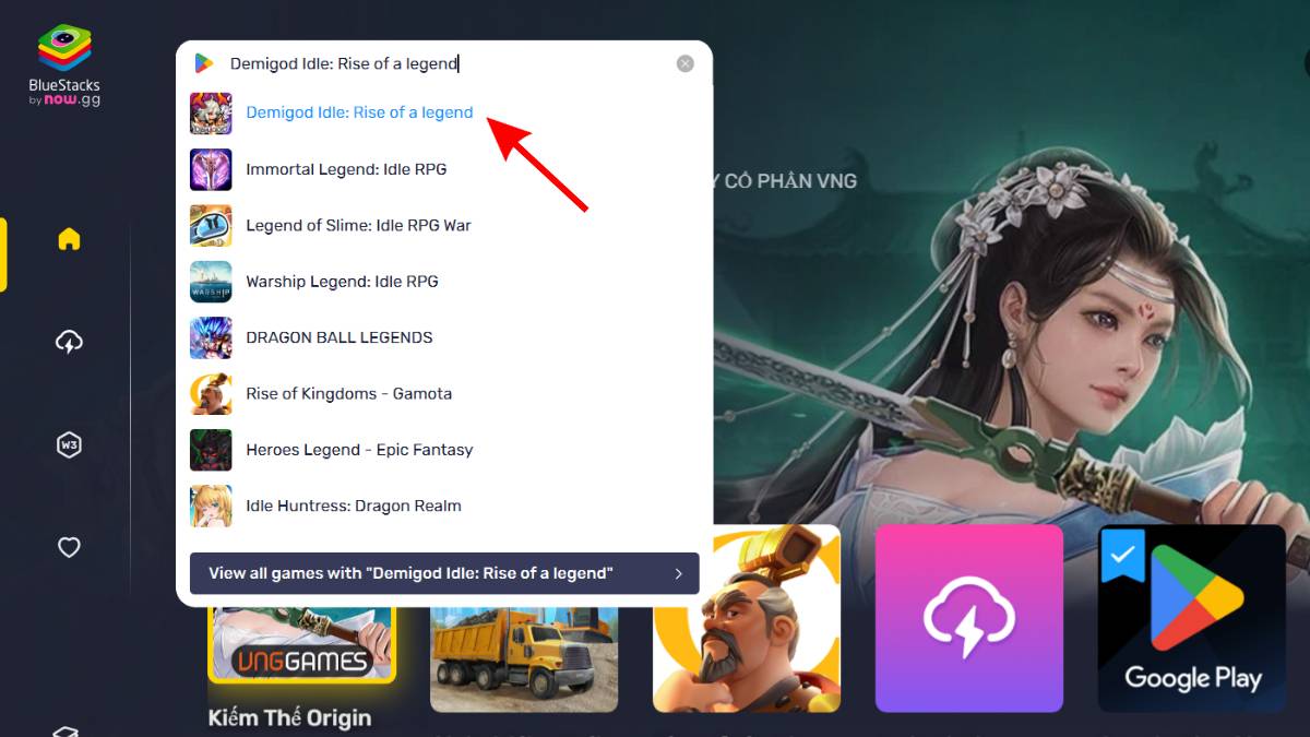 Tải Demigod Idle: Rise of a legend game hành động RPG áp đảo