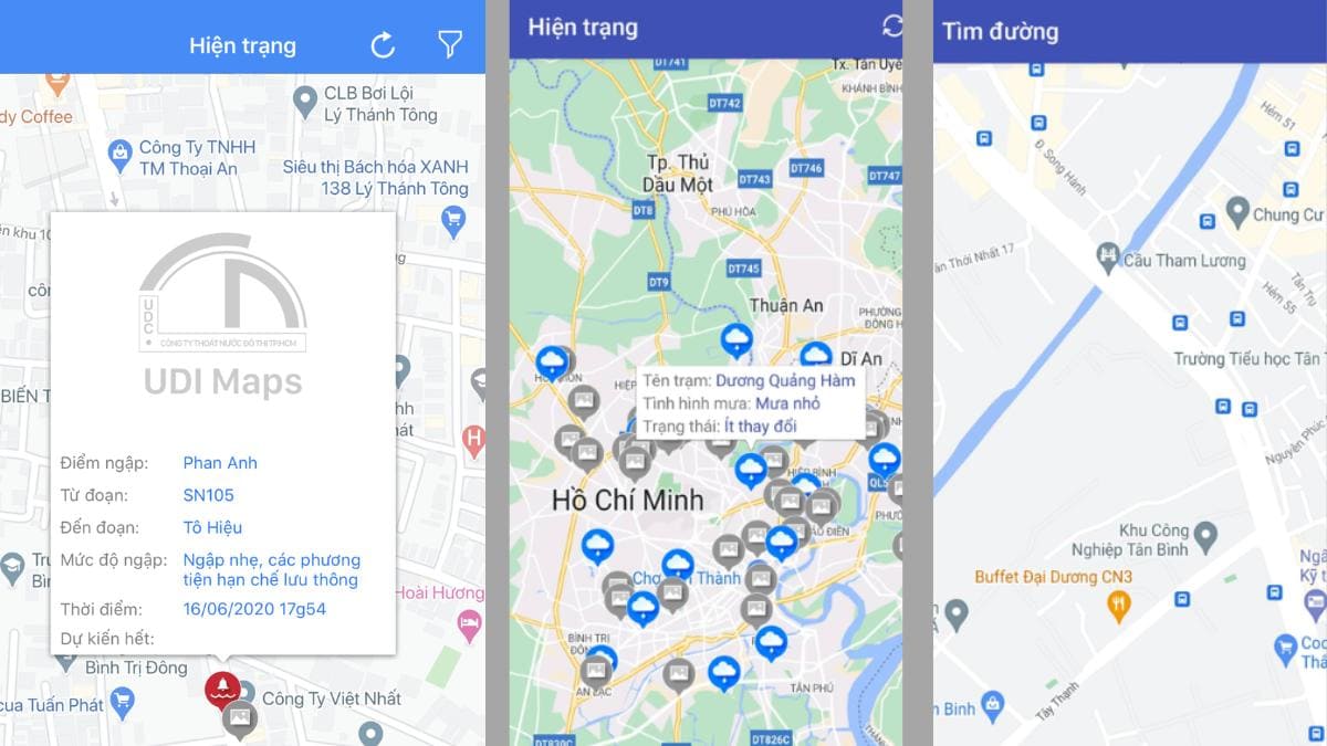 Tải UDI Maps - Tra cứu địa điểm ngập nước tại TP.HCM