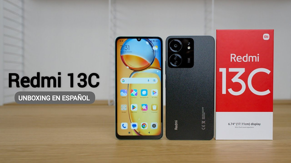 Redmi 13C lộ video mở hộp, hé lộ thiết kế và cấu hình chi tiết