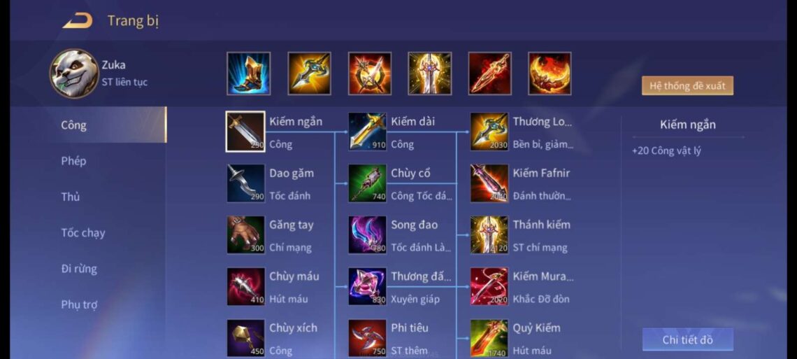 Giáo án độc lạ Liên Quân: Zuka full damage - build đồ như các tuyển thủ ...