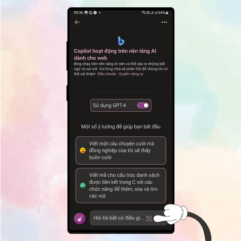 Trải nghiệm tính năng Chat bằng ảnh trên Bing AI & GPT-4 cho điện thoại ...