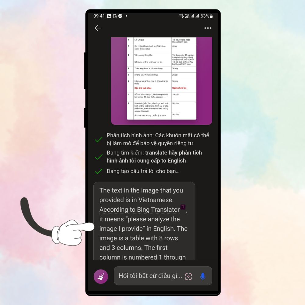 Trải nghiệm tính năng Chat bằng ảnh trên Bing AI & GPT-4 cho điện thoại ...