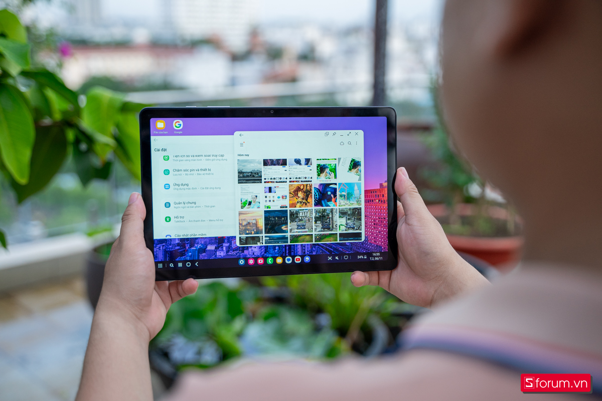 Trên tay Galaxy Tab A9+: Mặt lưng kim loại, Snapdragon 695, hỗ trợ ...