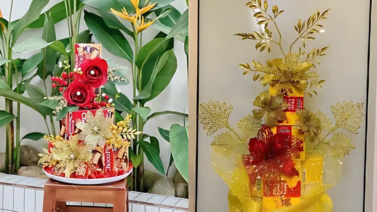 35+ Cách làm tháp bánh Tết, tháp nước ngọt, tháp bia đẹp mắt