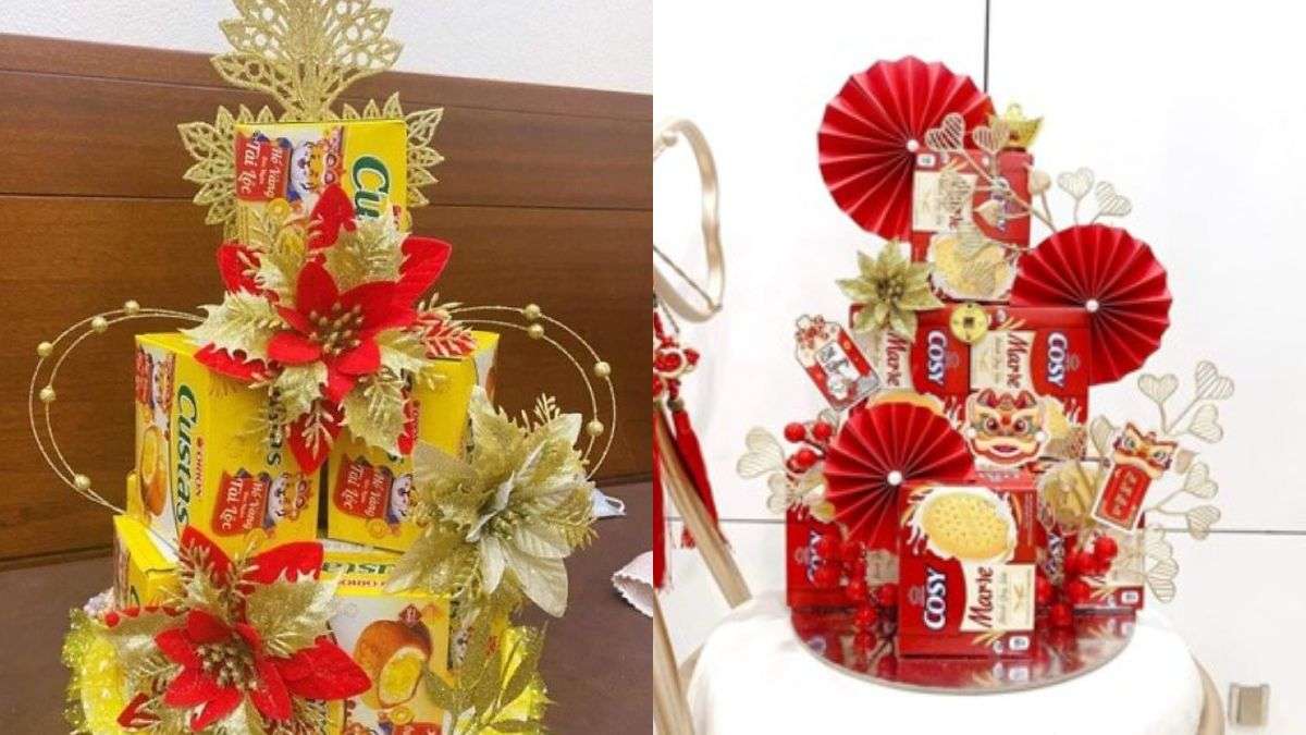 35+ Cách làm tháp bánh Tết, tháp nước ngọt, tháp bia đẹp mắt