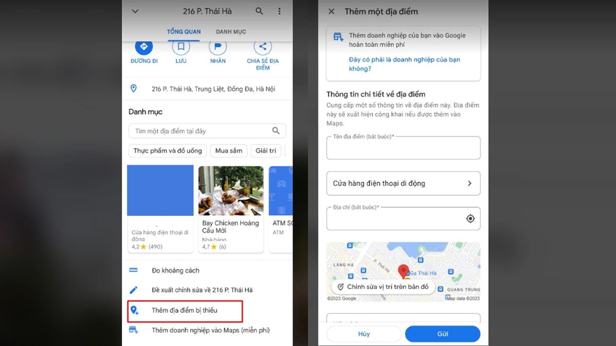 Cách thêm, tạo địa điểm trên Google Maps nhanh chóng