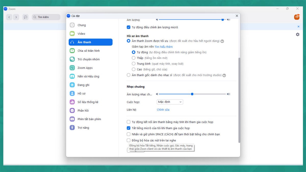 Cách tắt mic trên Zoom Meetings khi tham gia cuộc họp