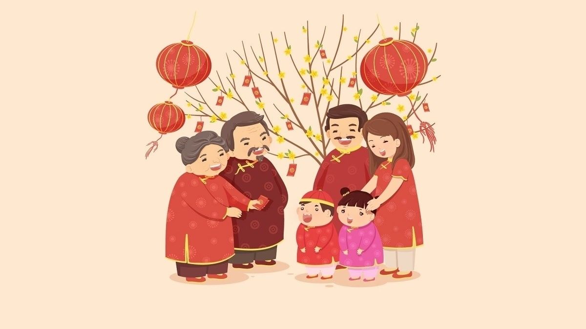 99+ Hình nền Tết Chibi cute, dễ thương cho điện thoại, PC